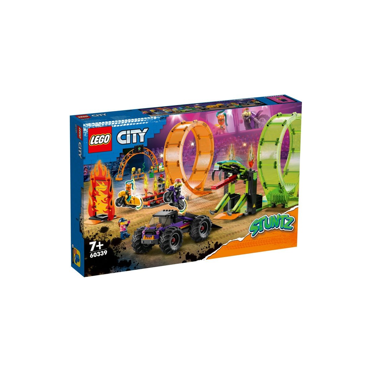 LEGO City Stuntarena med dobbelt loop 60339 - Multi Køb Her ...